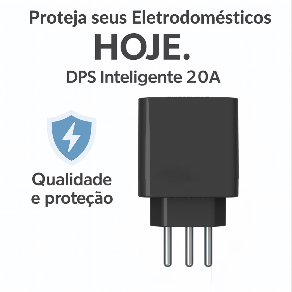 Protetor de Surto e Raio DPS Tomada 3 Pinos 20A Bivolt - Para Airfryer ...