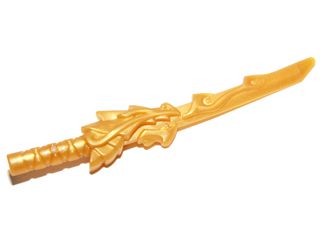Espada Katana - Guarda Dragão - Dourada Perolada - TECLINC