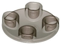 Placa Redonda 2x2 Tampa Translúcida Escura - TECLINC