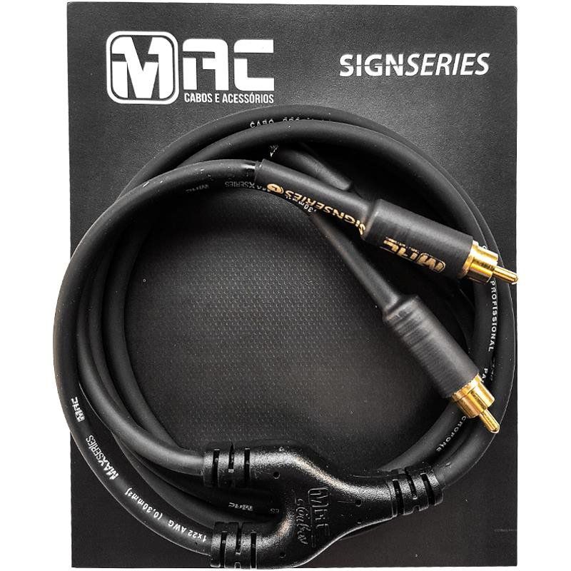 CABO DE SINAL MAC CABOS SIGNSERIES SG09N 1 P2 ST X 2 RCA 1,52M - OPSOM ...