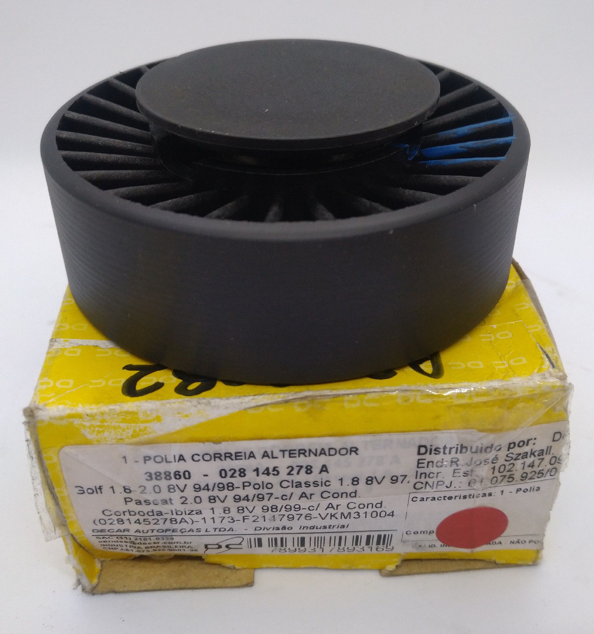 POLIA DA CORREIA AUXILIAR GOLF POLO CLASSIC VKM31004 APV2092 DECAR - Ms ...