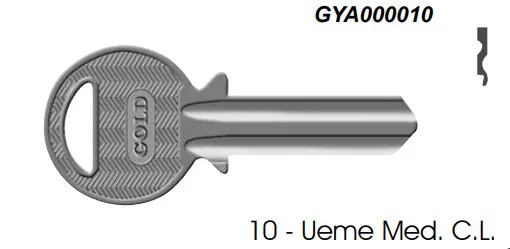 Chave Yale 10 Ueme ( Unidade ) - Distribuidora Lider