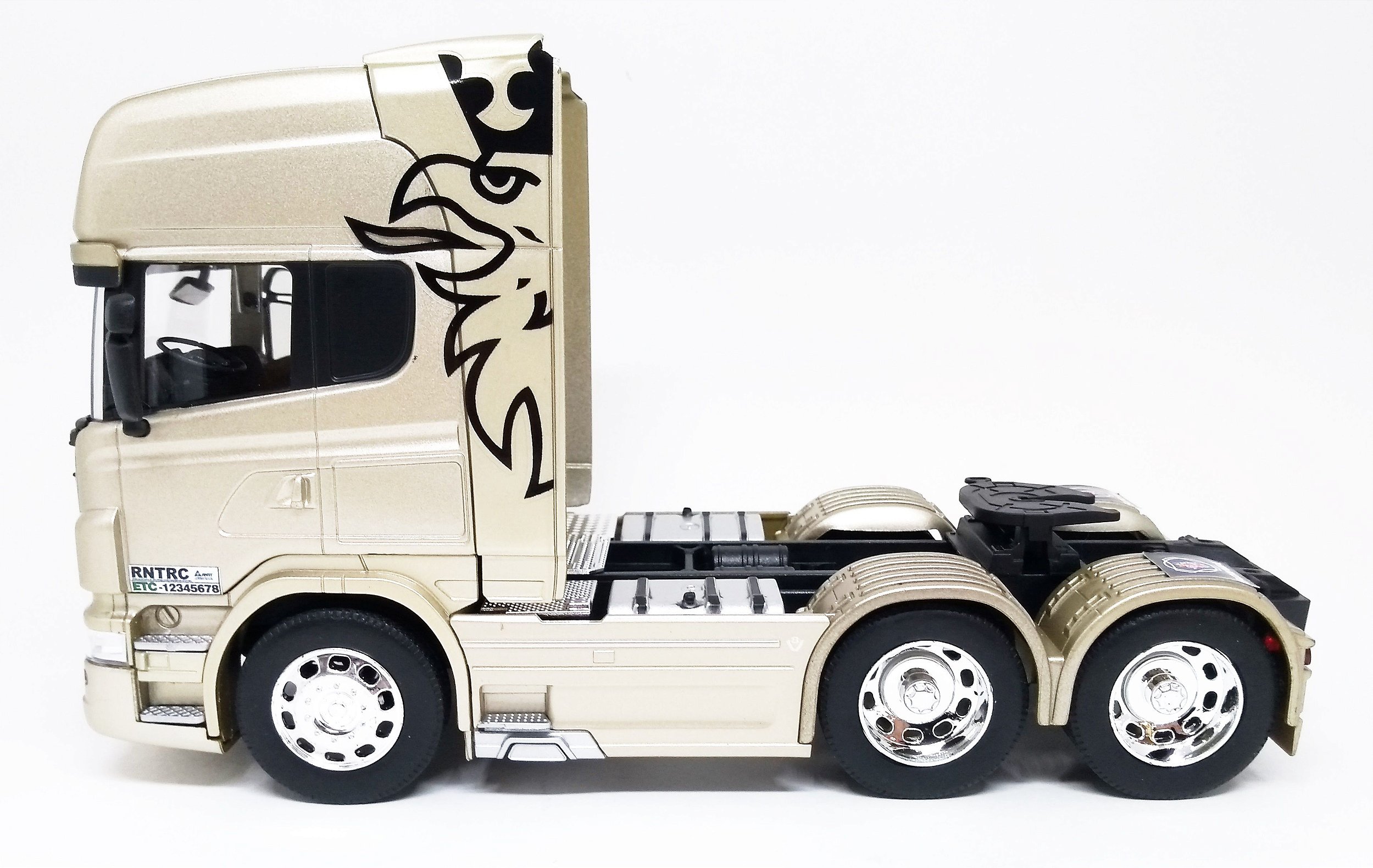 MINIATURA SCANIA R730 PRATA V8 HIGHILINE - Escala 1/32 - 21 CM - Fred ...