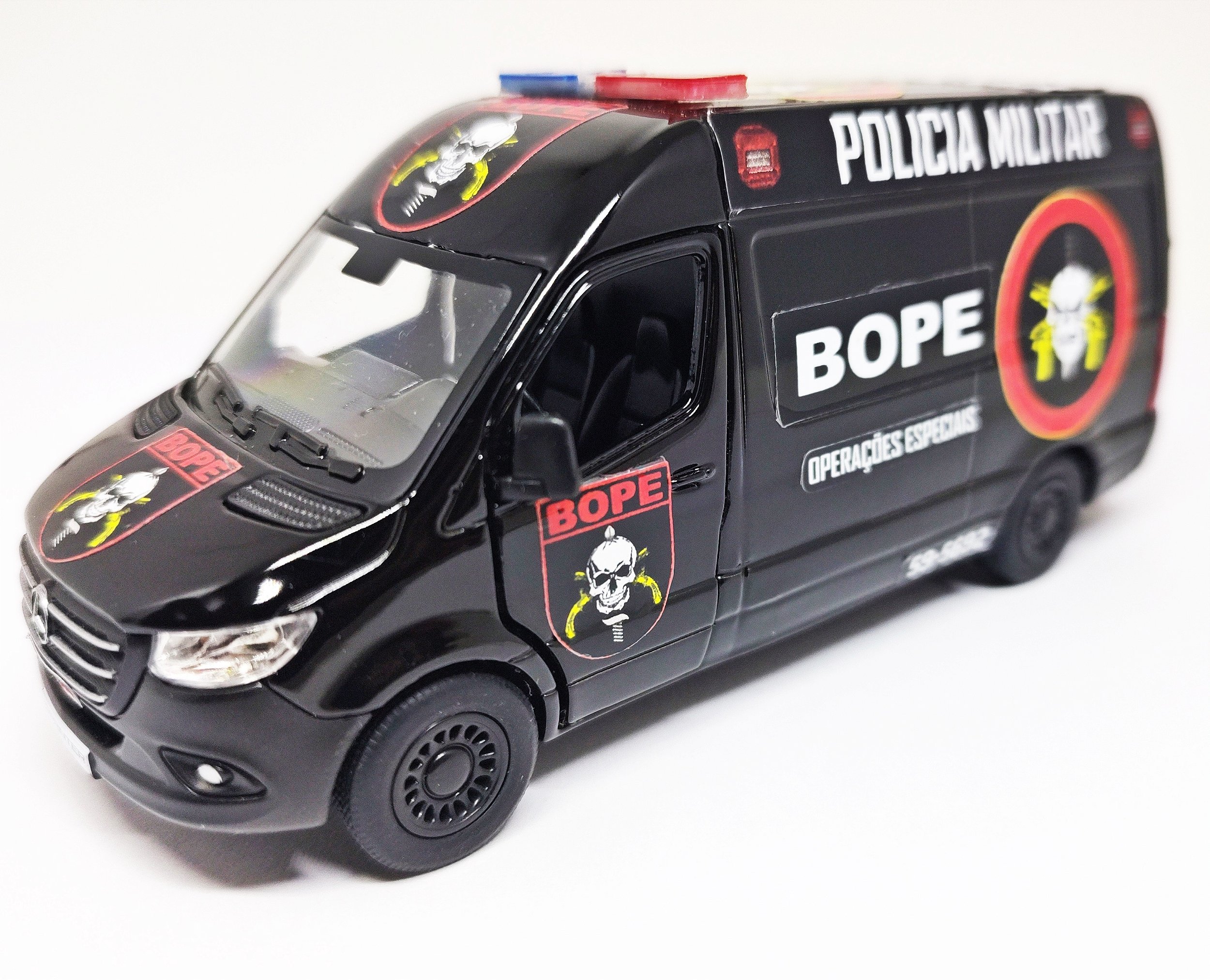 Miniatura Mercedes Benz Sprinter BOPE Policia Militar Tático - Fred Old ...