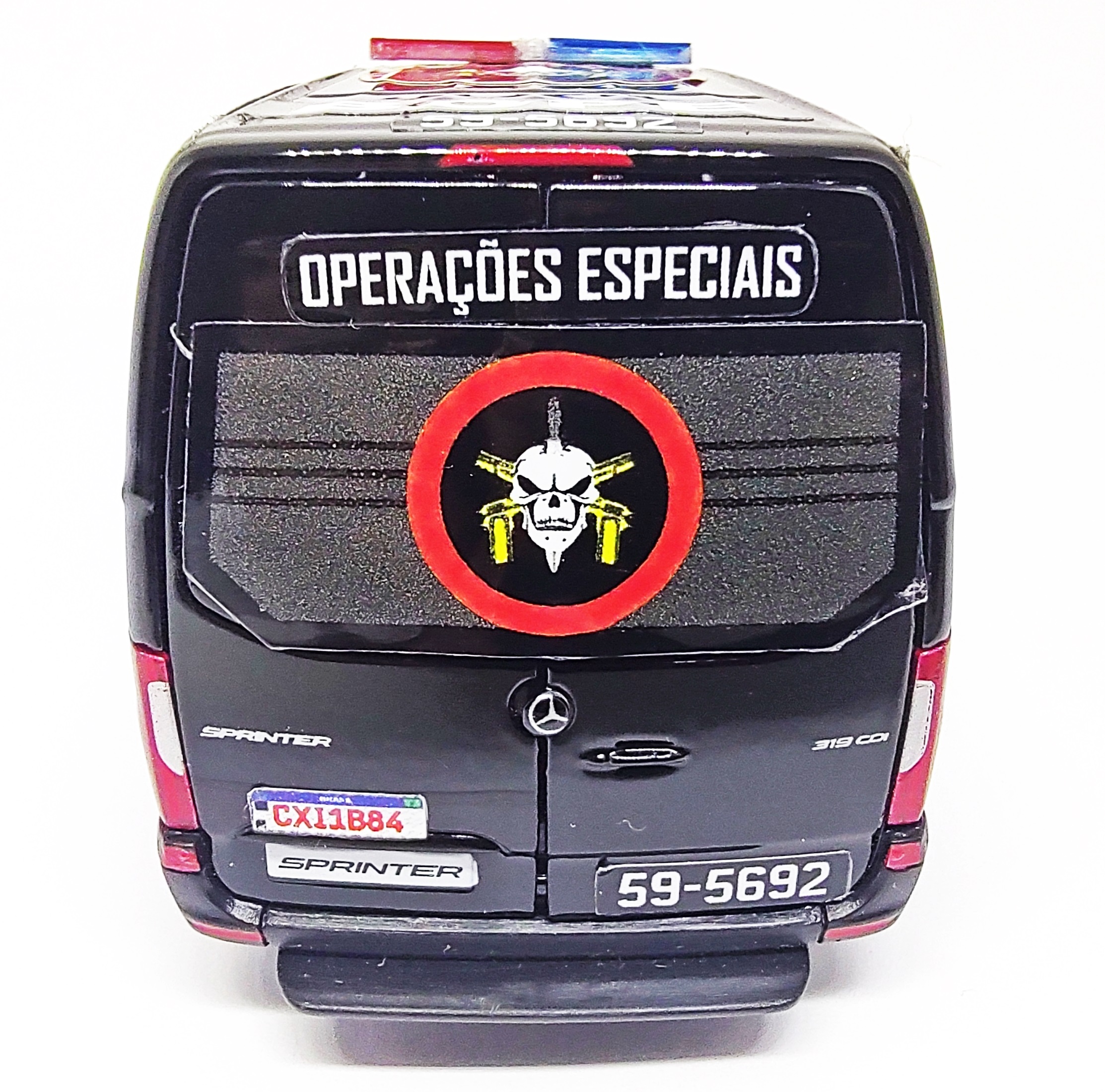 Miniatura Mercedes Benz Sprinter BOPE Policia Militar Tático - Fred Old ...