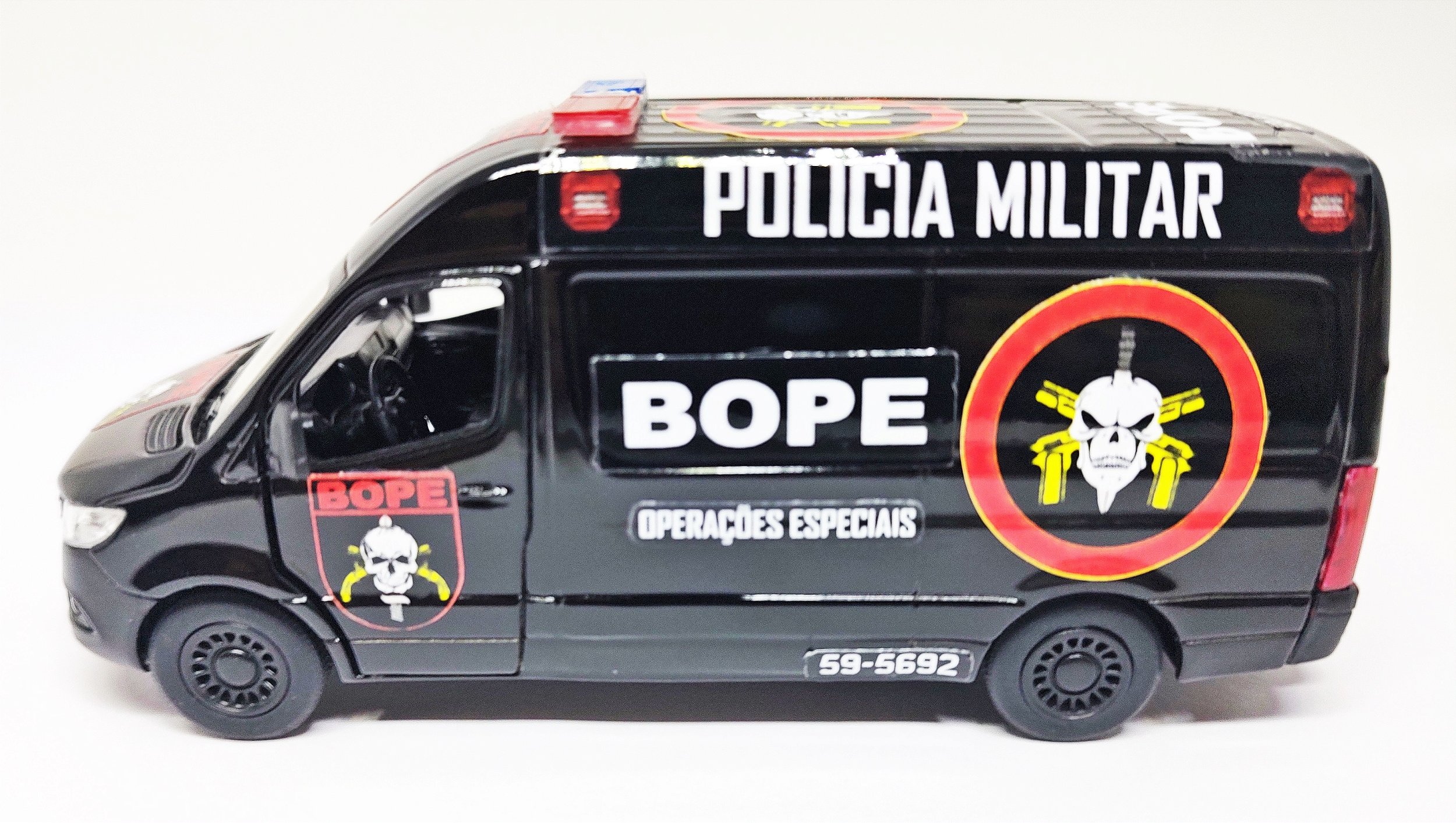Miniatura Mercedes Benz Sprinter BOPE Policia Militar Tático - Fred Old ...