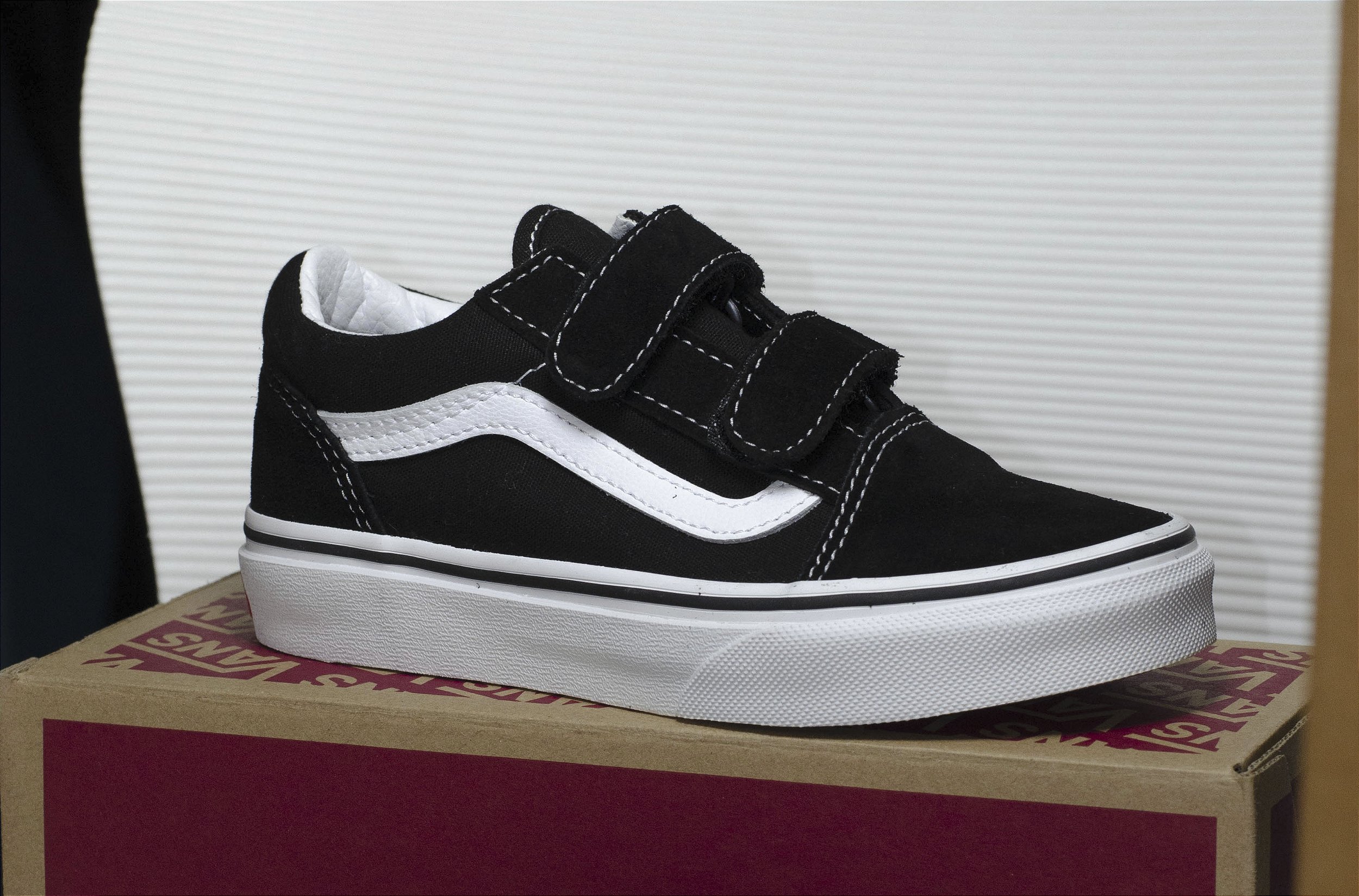 Tênis Vans Infaltil com Velcro Preto e Branco - Bamboo Shop Original Style