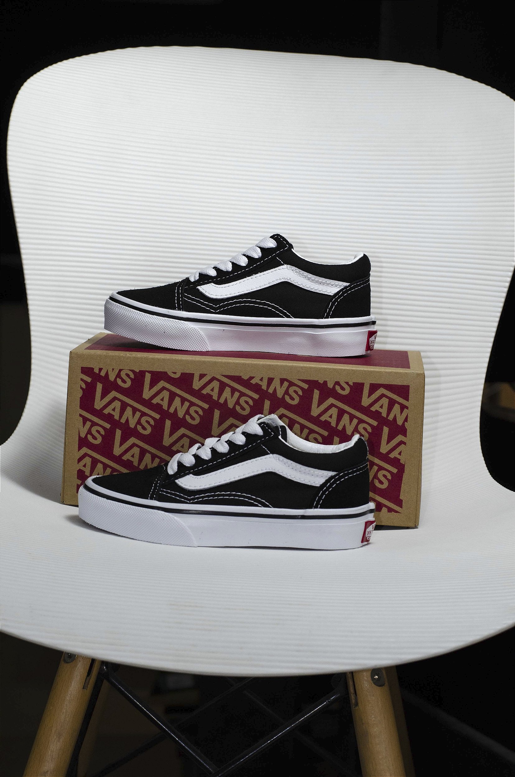 Tênis Vans Old Skool Infantil Black White - Bamboo Shop Original Style
