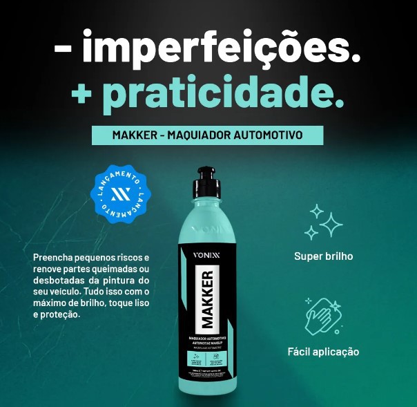 Makker 500ML - Maquiador De Pintura Automotiva Vonixx - LOJAO CAR XPRO