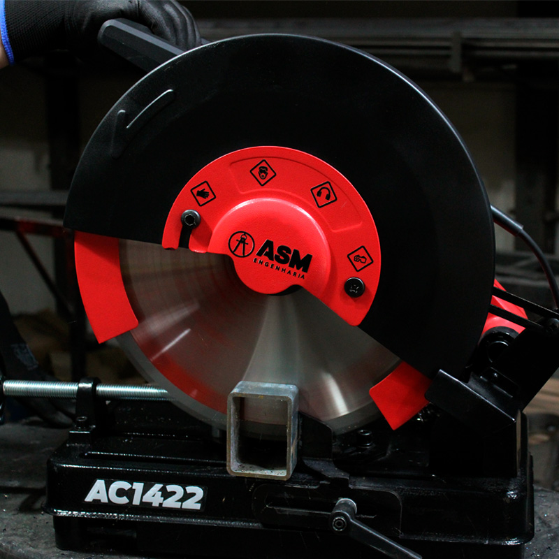 Policorte Portátil BASIC AC1422 + Disco de Corte - ASM Engenharia