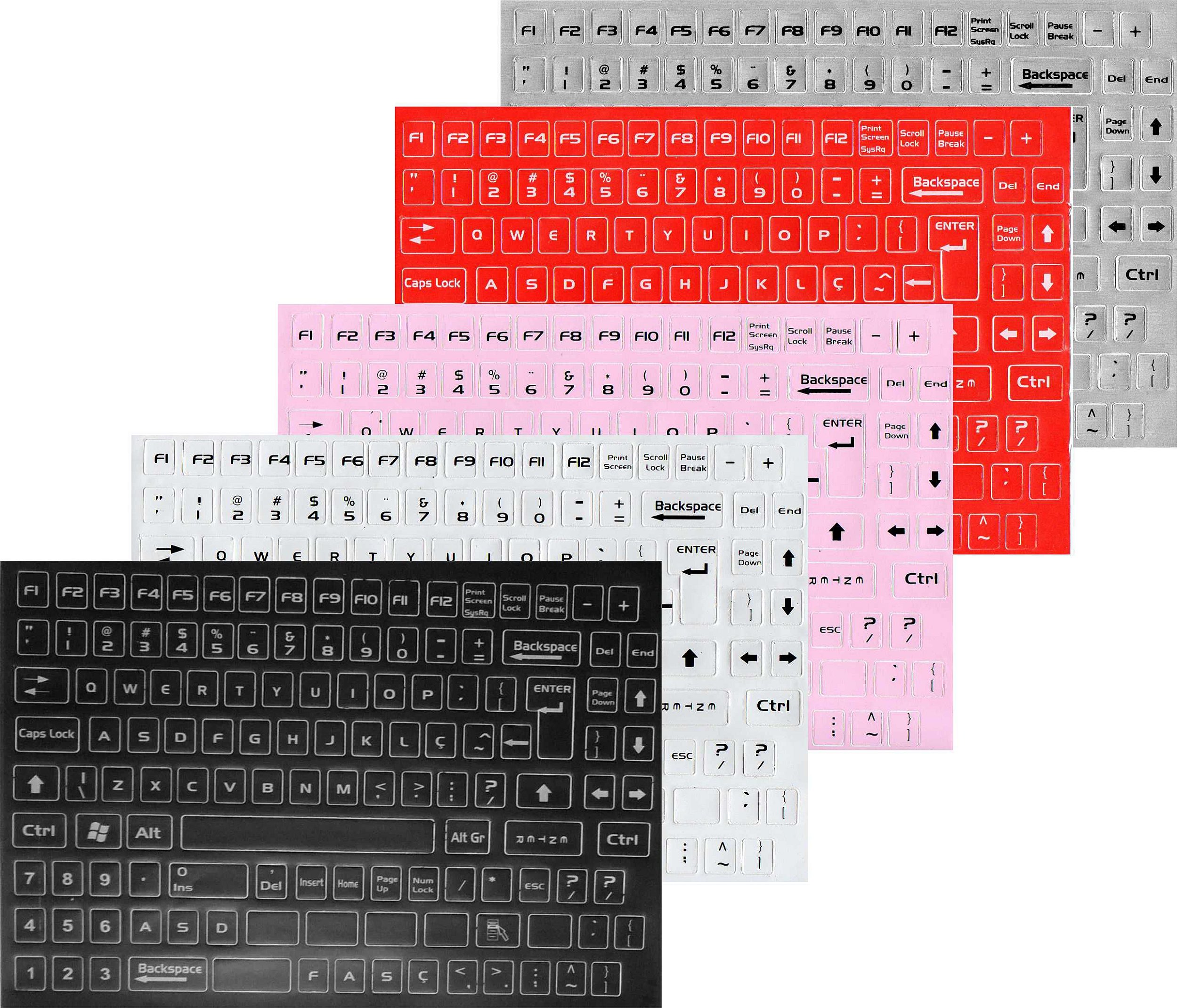 Letraset Letrafacil Digital adesivo para Teclados - Letraset Rotex