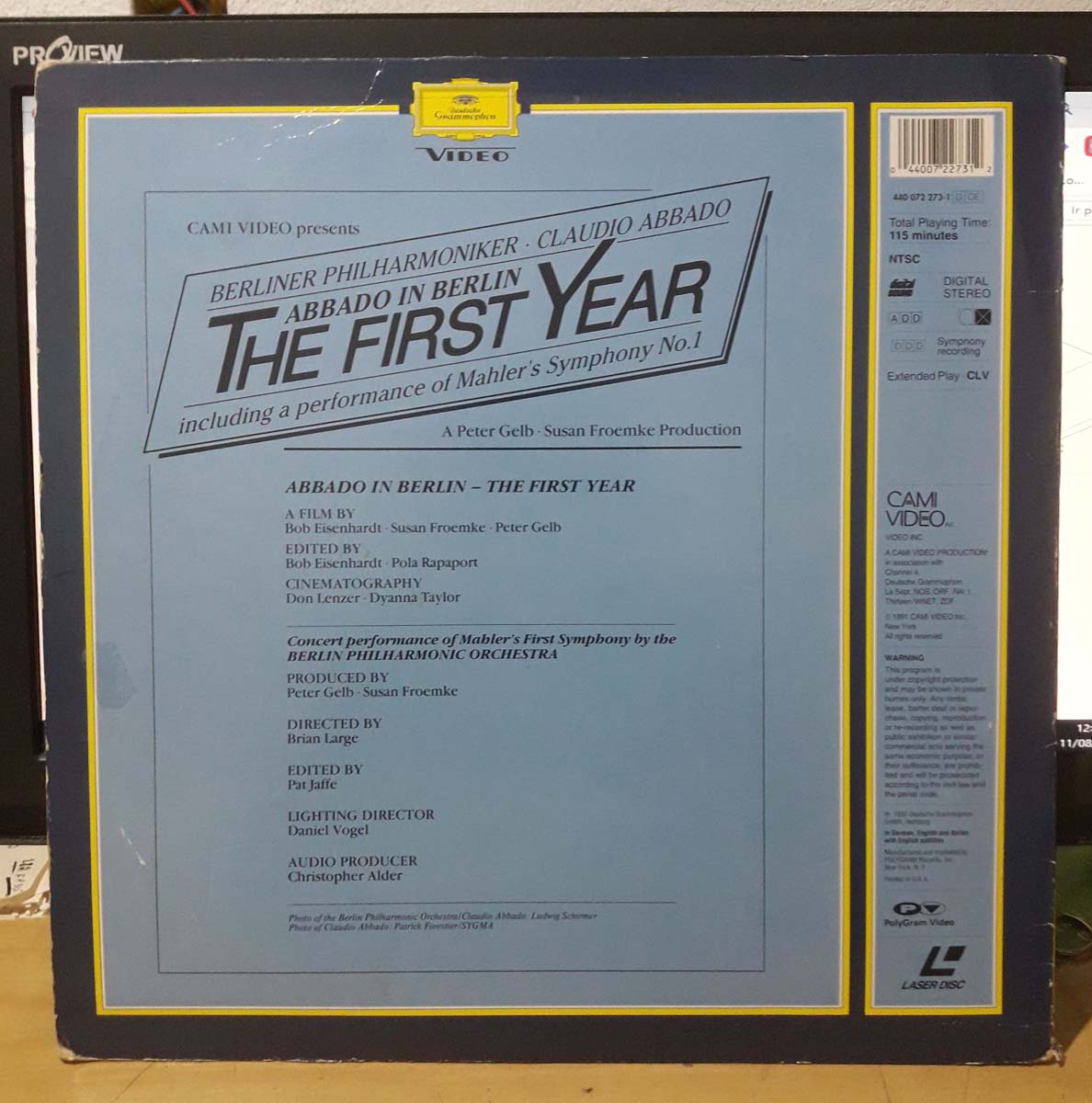 Laserdisc - Abbado In Berlin, The First Year - Acervo Gutenberg ...