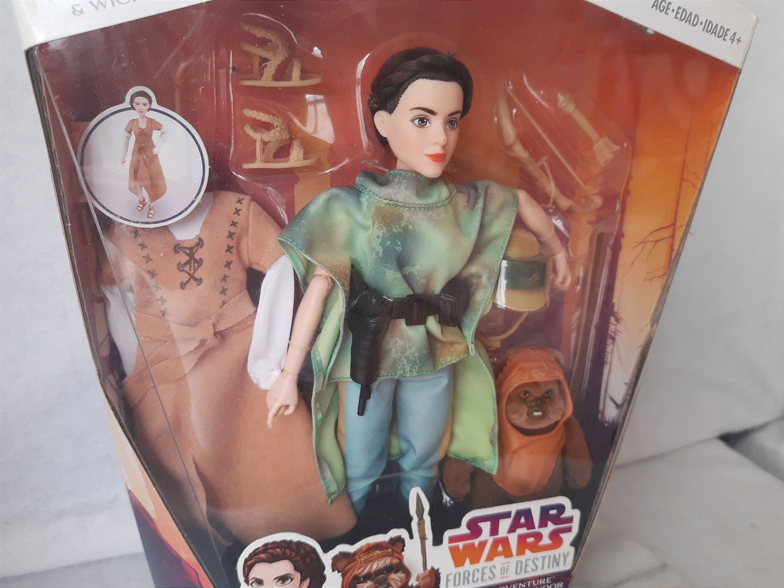Boneca princesa Leia Organa e Ewoke , Star Wars, Forces of - Taffy Shop ...