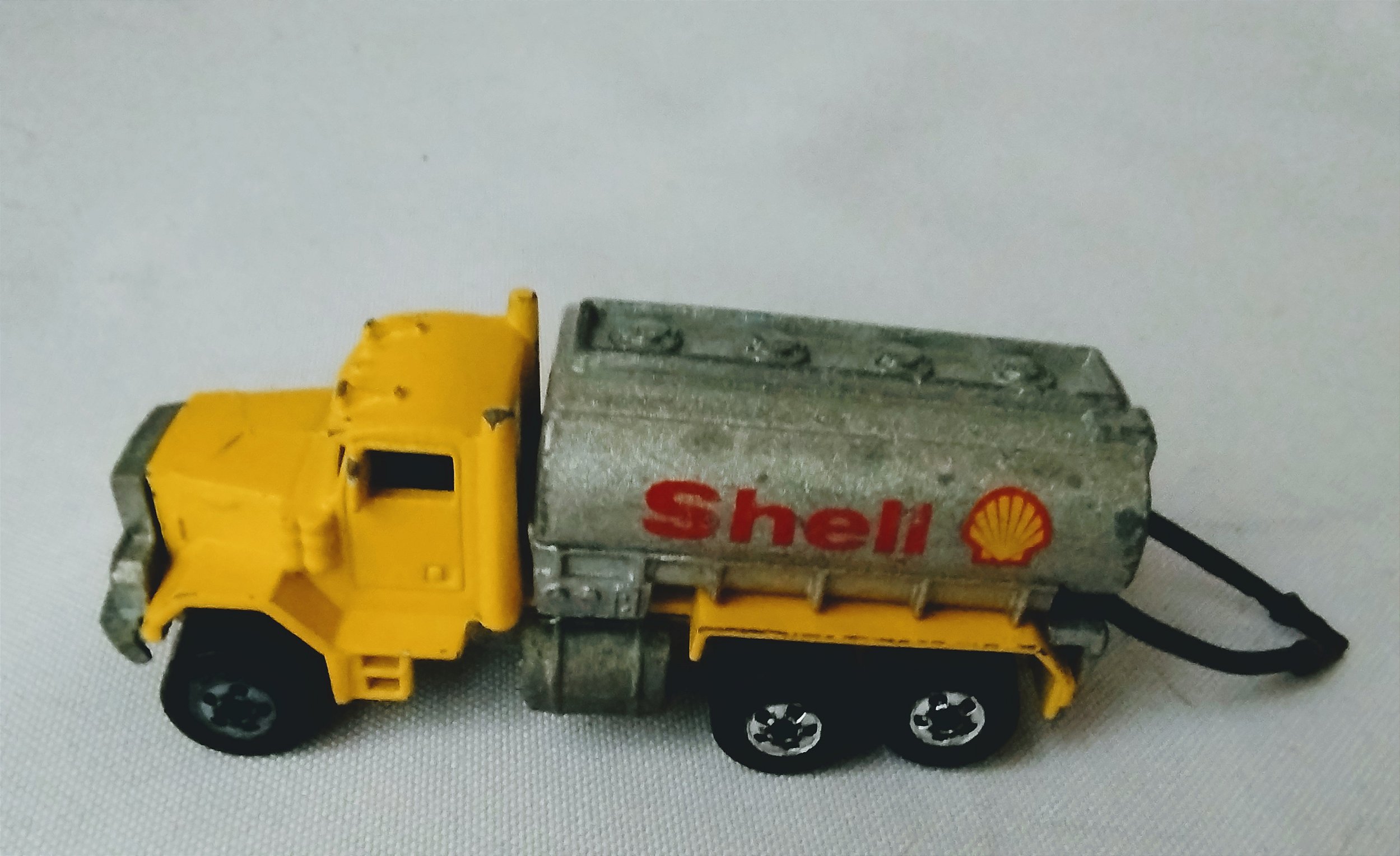 Miniatura de metal Hit Wheels 1979 Caminhão tanque Shell com mangueira ...