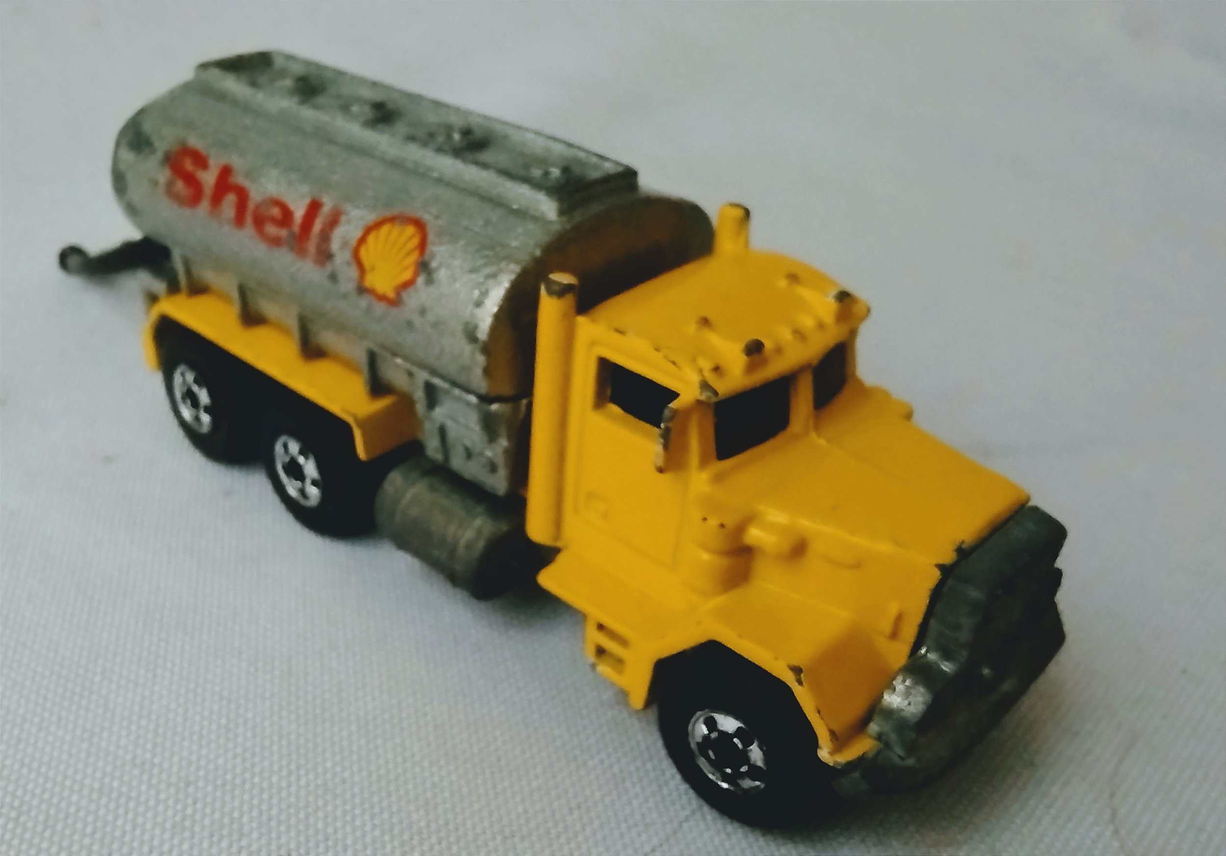 Miniatura de metal Hit Wheels 1979 Caminhão tanque Shell com mangueira ...