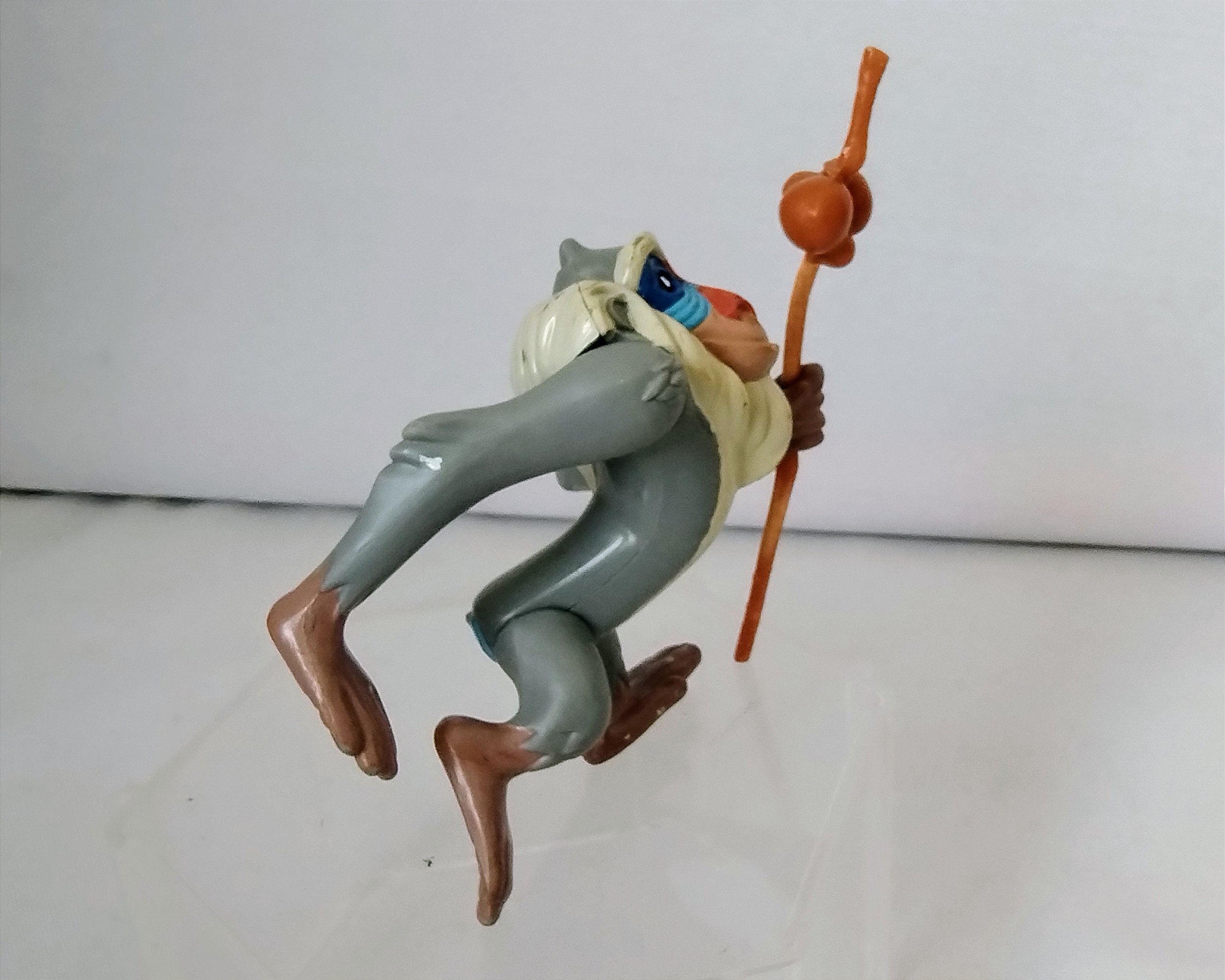 De 1994 miniatura Disney, Macaco sábio Rafiki articulado nos braços ...