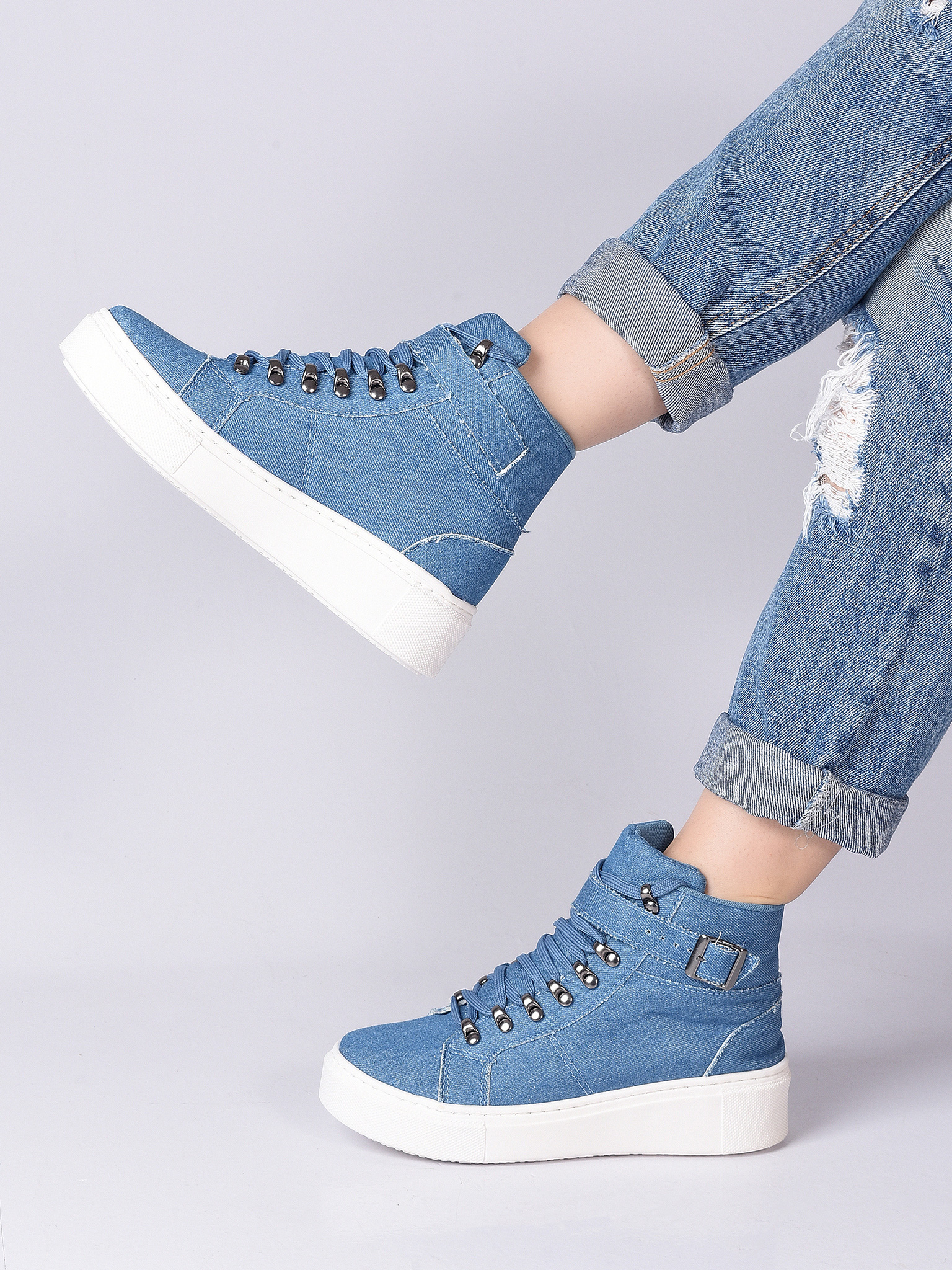 Tênis Botinha Jeans: Conforto e Estilo para o Dia a Dia - Salook Calçados