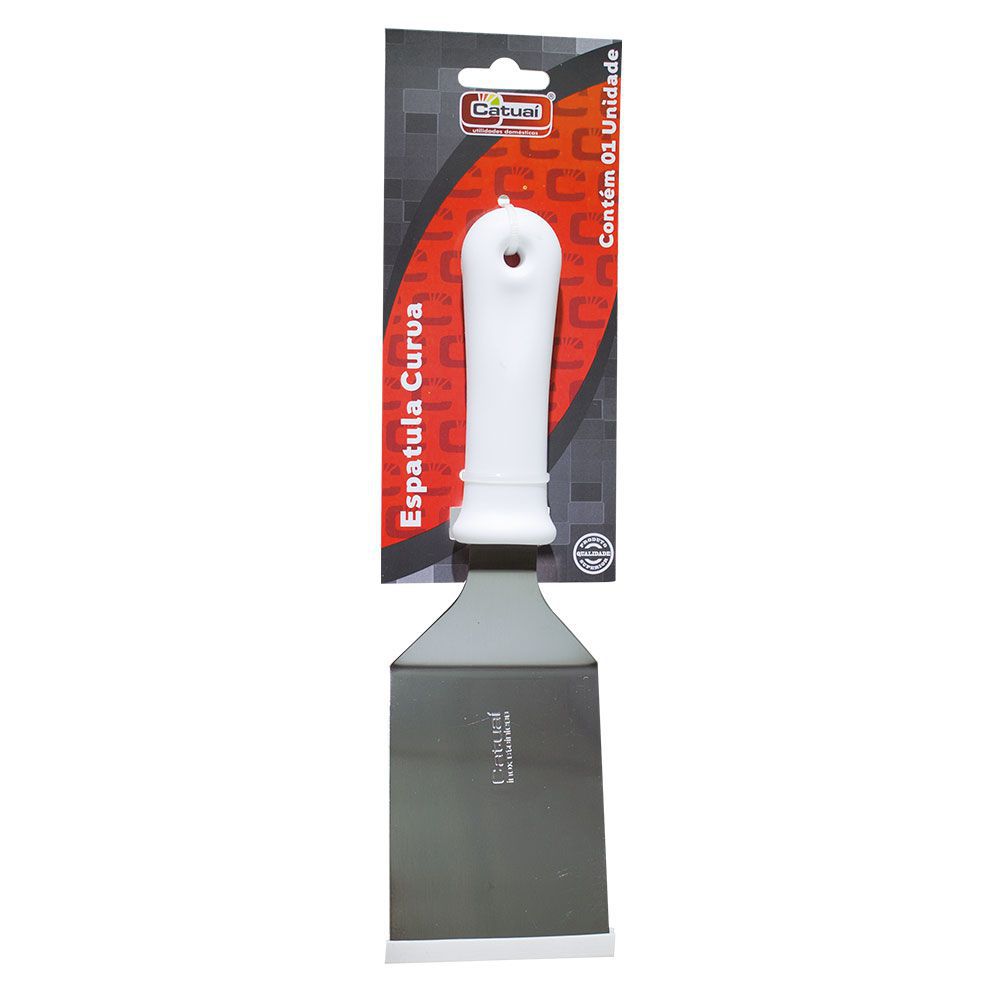 Espátula Inox Curva Profissional Para Lanches Chapa Cozinha ...