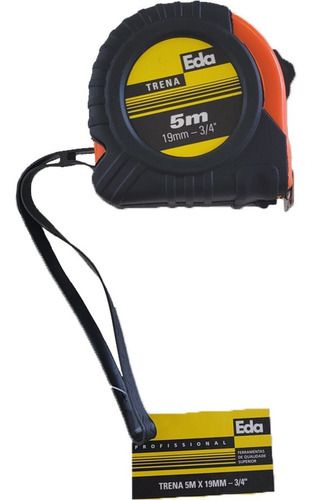Trena De Aço 5 Metros X 19 Mm Com Trava Emborrachada EDA ...