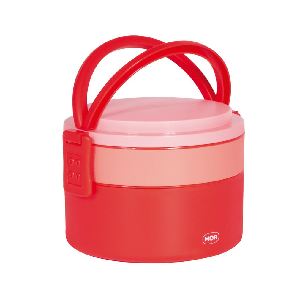 Porte Marmita Para Alimentos 2 Andares Redondo C/ Alça ...