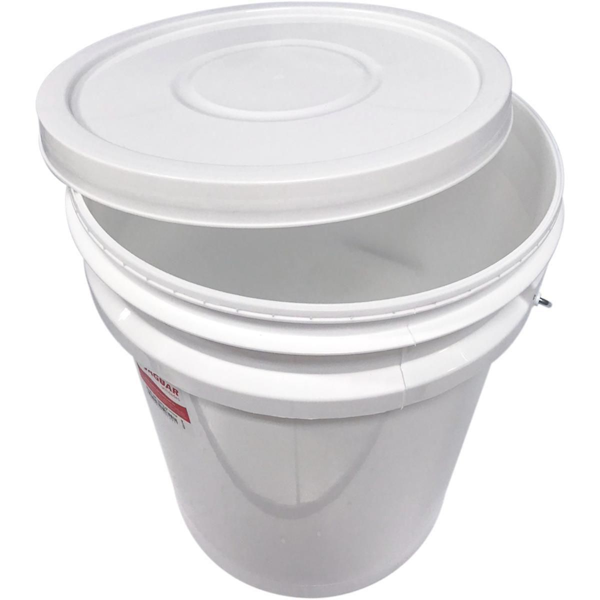 Balde Plástico Industrial 20 Litros Com Tampa Hermético 0729 Jaguar ...