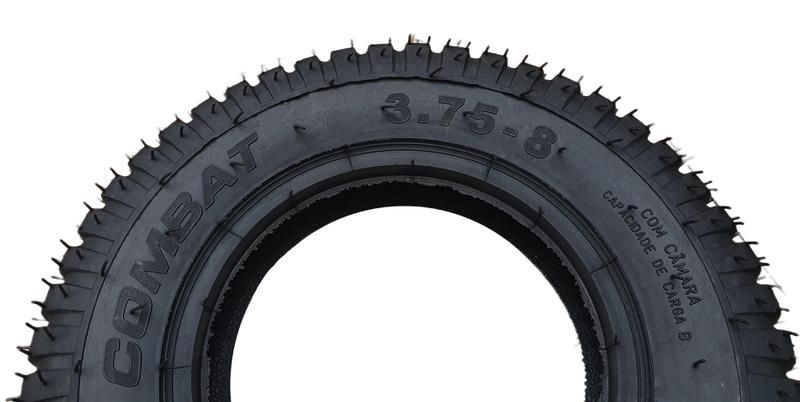 Pneu 375-8 4 Lonas Aro 8 P/ Carretinhas / Reboques / Cadeira Rodas ...