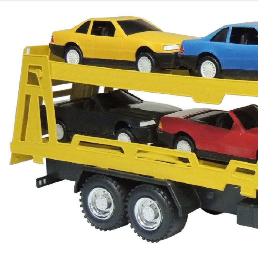 Caminhão Cegonha Truck Com Frota de Carrinhos 497 Lider Brinquedos ...