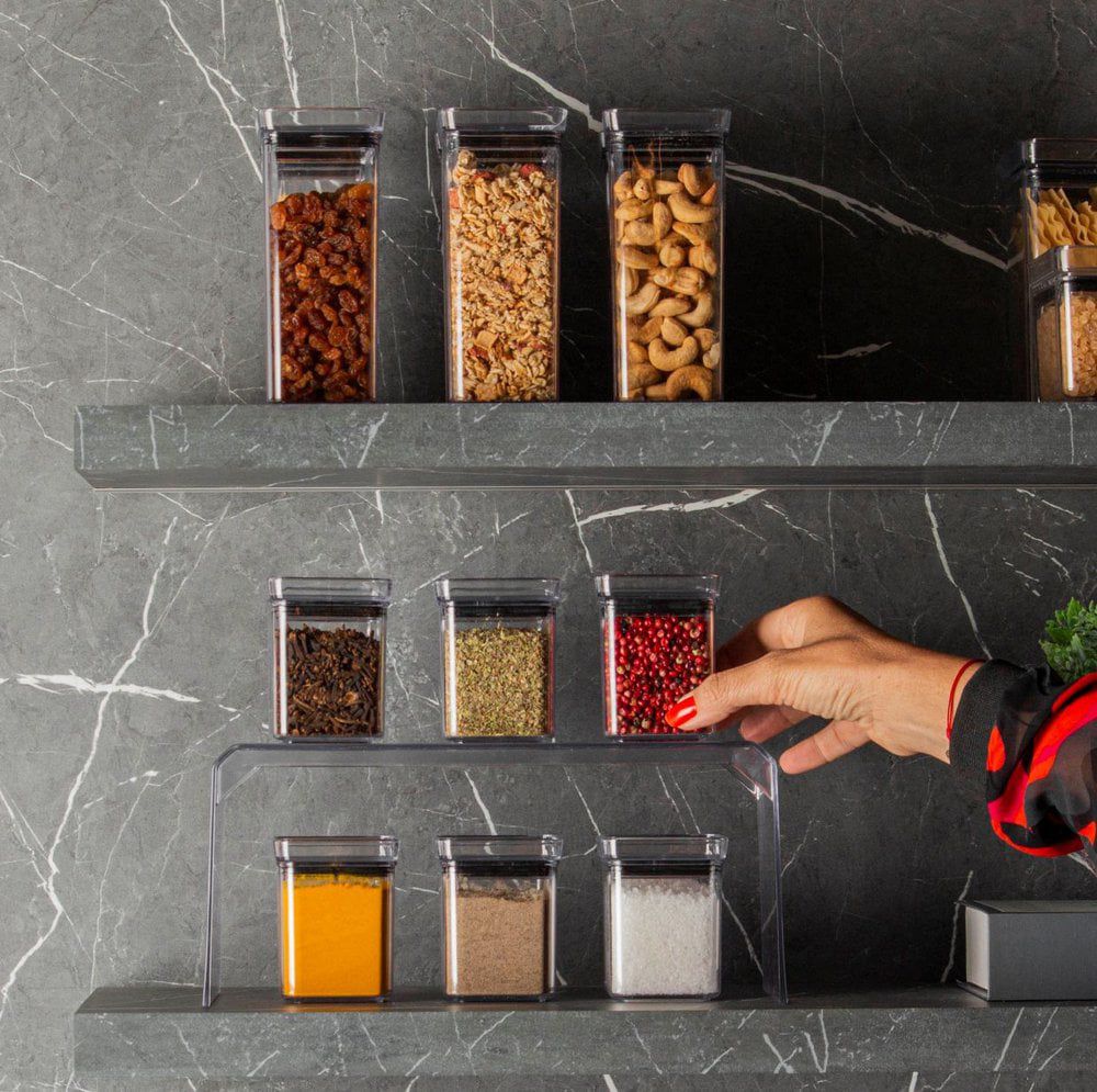 Mini Pote Hermético Organizador Lumini Quadrado 340ml - TudodeFerramentas - Levando Praticidade ...