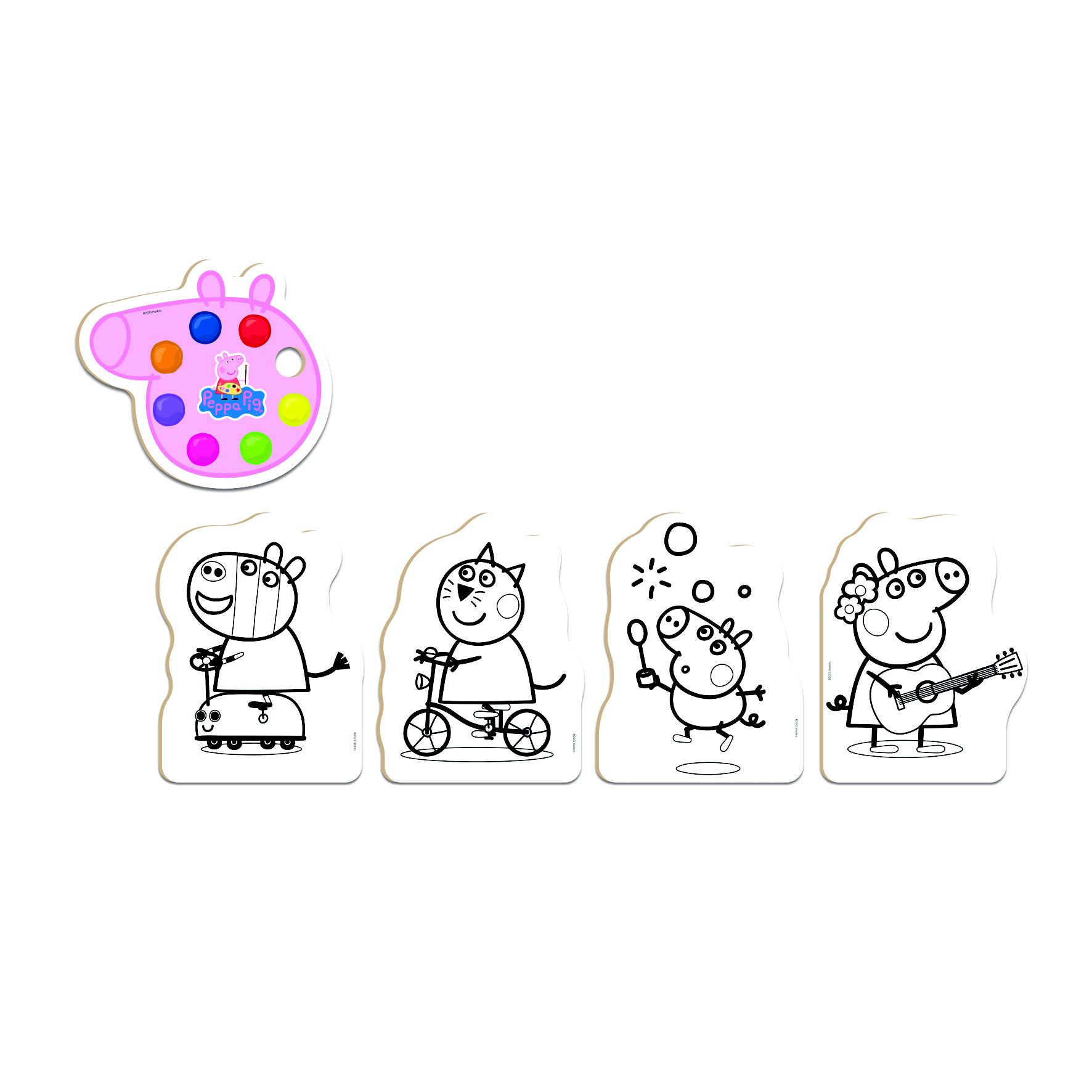 Kit Brinquedo Pintura Infantil Peppa Pig em Madeira 45 Cm ...