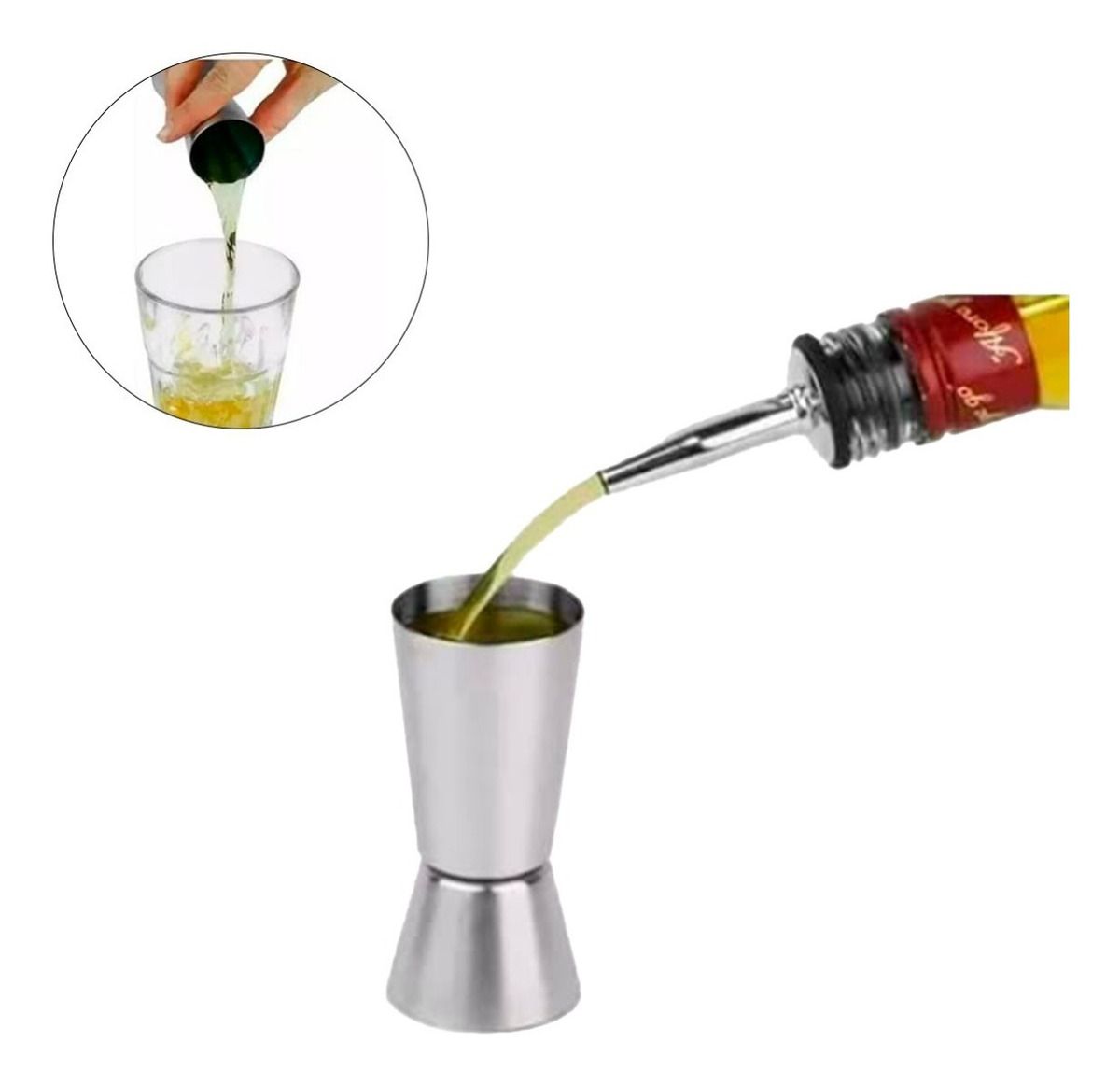 Dosador de Bebidas 25/50ml Aço Inox 8x4 Cm 5703 Weck ...