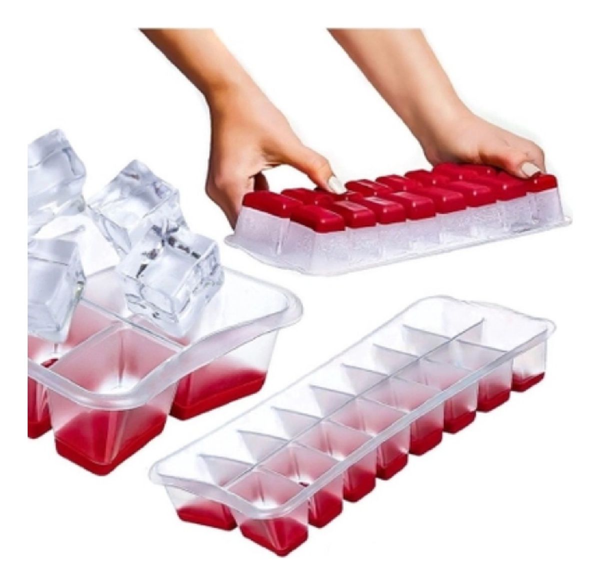 Forma Gelo Flexível Fundo Silicone 16 Pedras De Gelo Sanremo ...