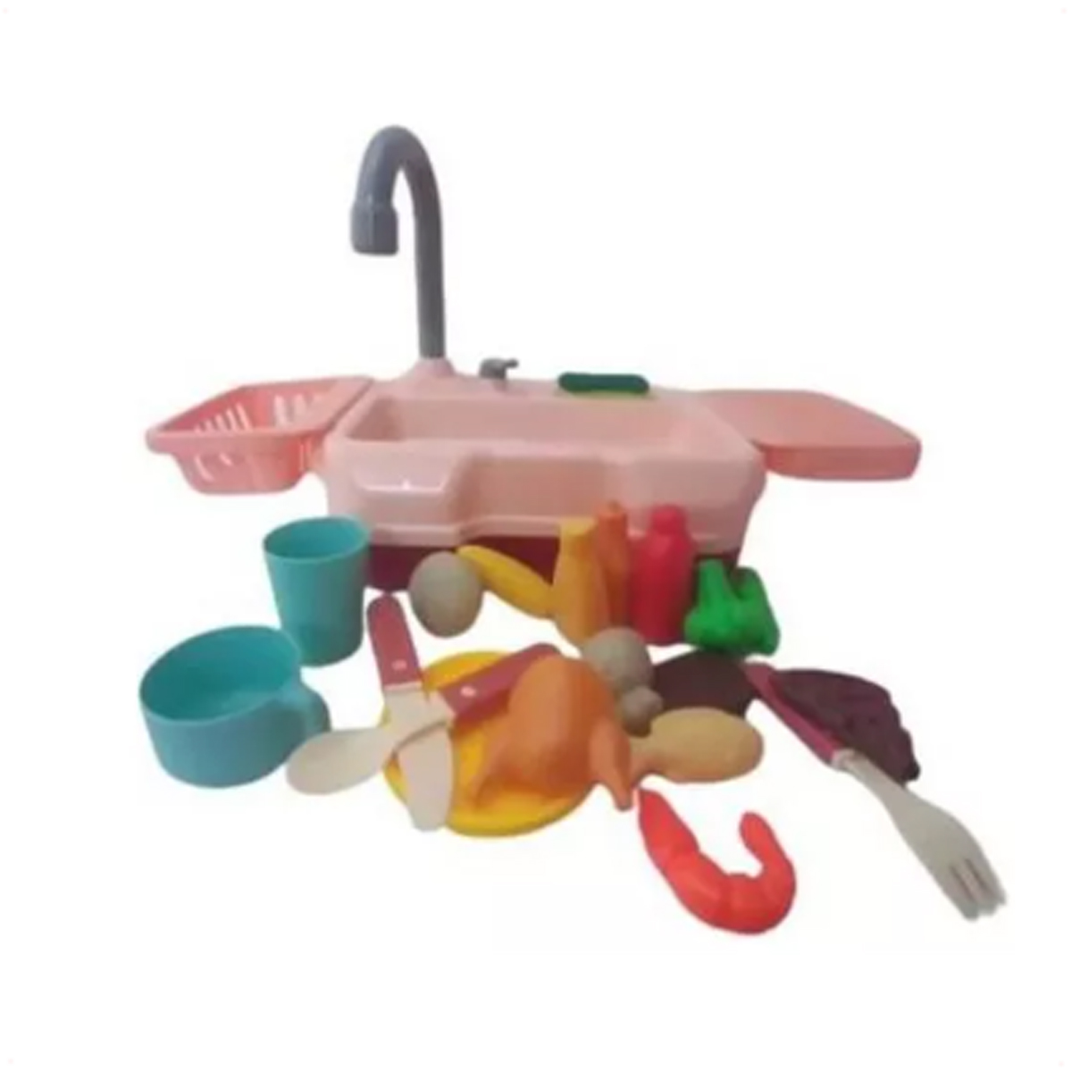 Pia Infantil Casa Encantada Com 29 Peças Vermelho, Luz e Som ...