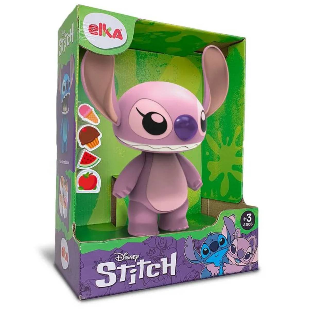 Boneco Angel Disney Stitch 24 Cm Com Comidinhas Elka ...