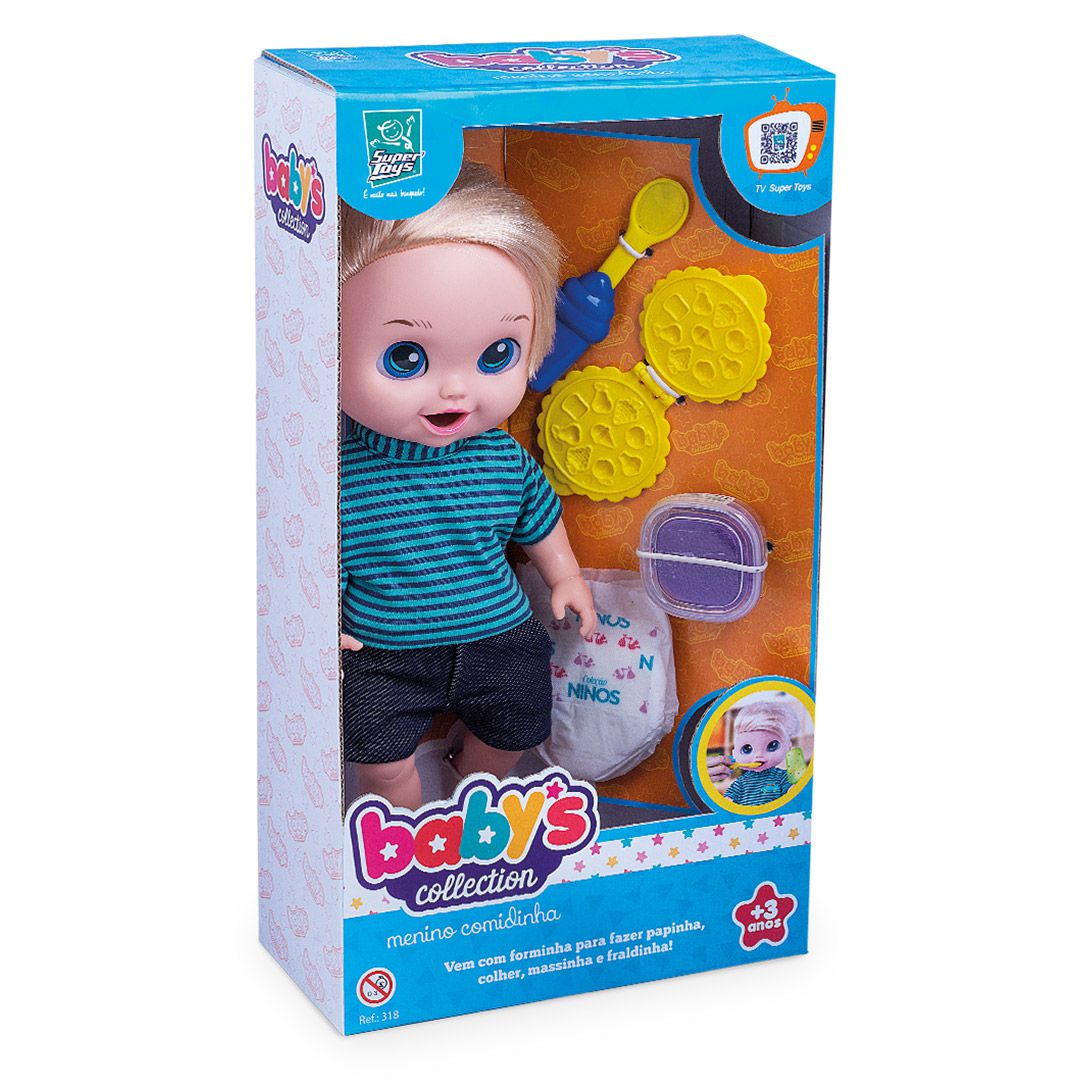 Boneco Menino Babys Collection Comidinha Super Toys - TudodeFerramentas ...