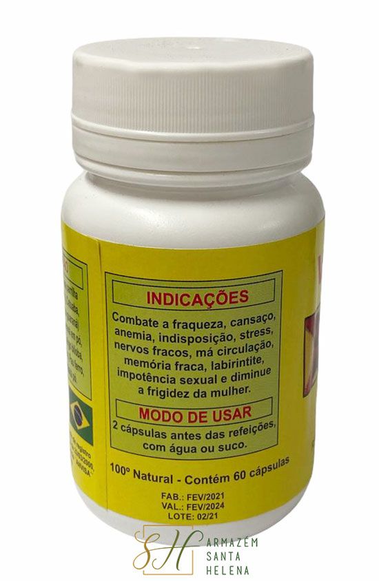 VIAGRON ESTIMULANTE NATURAL 500MG 60 CÁPS - Armazém Santa Helena ...