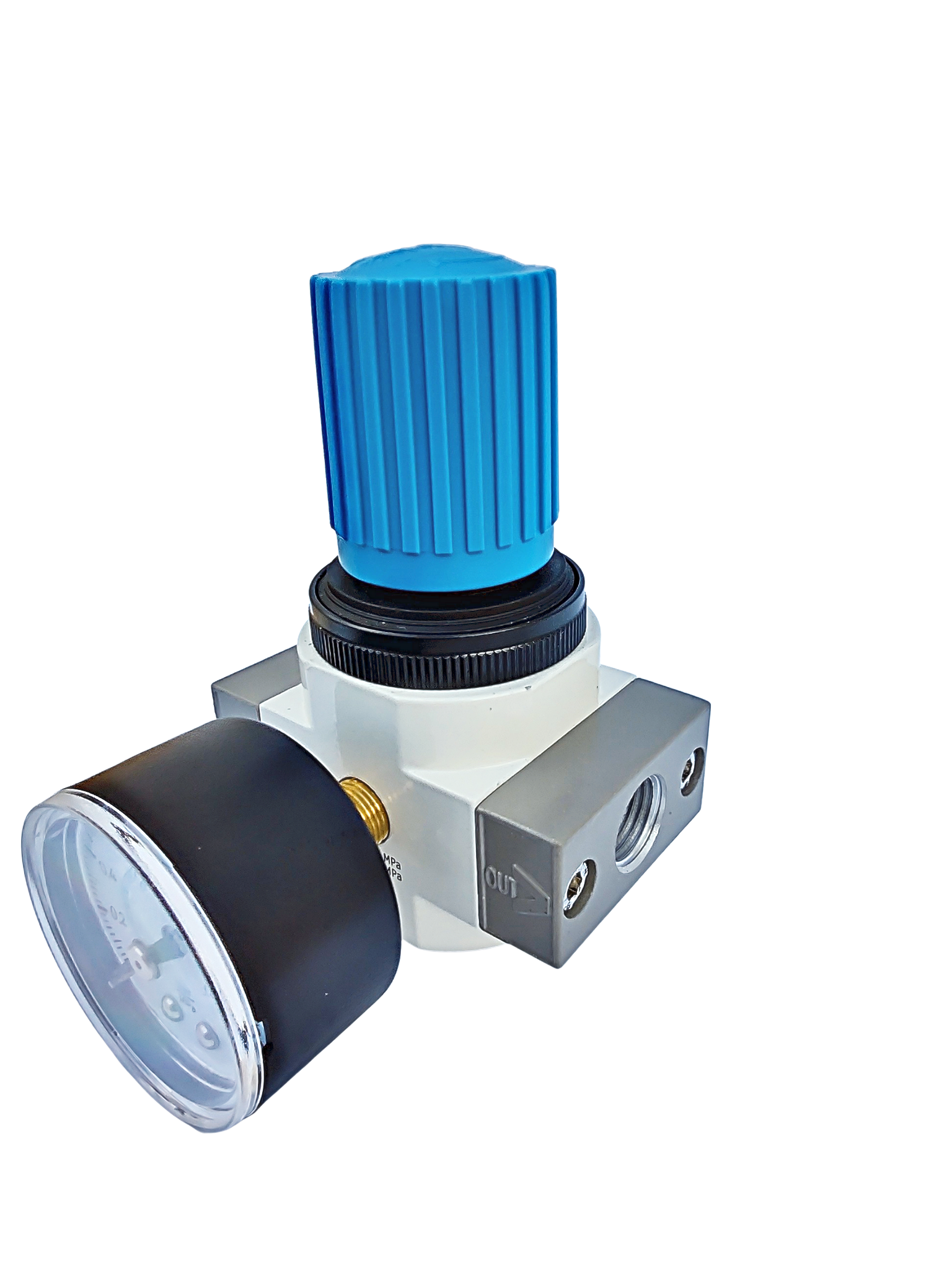 Regulador de Pressão 1/4 Bsp p/ até 16 Bar com Suporte e Manômetro - Rigel Pneumáticos