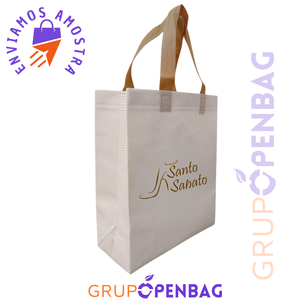 Sacola de TNT com Fole Personalizada – Ecobag com Lateral Direto da Fá ...
