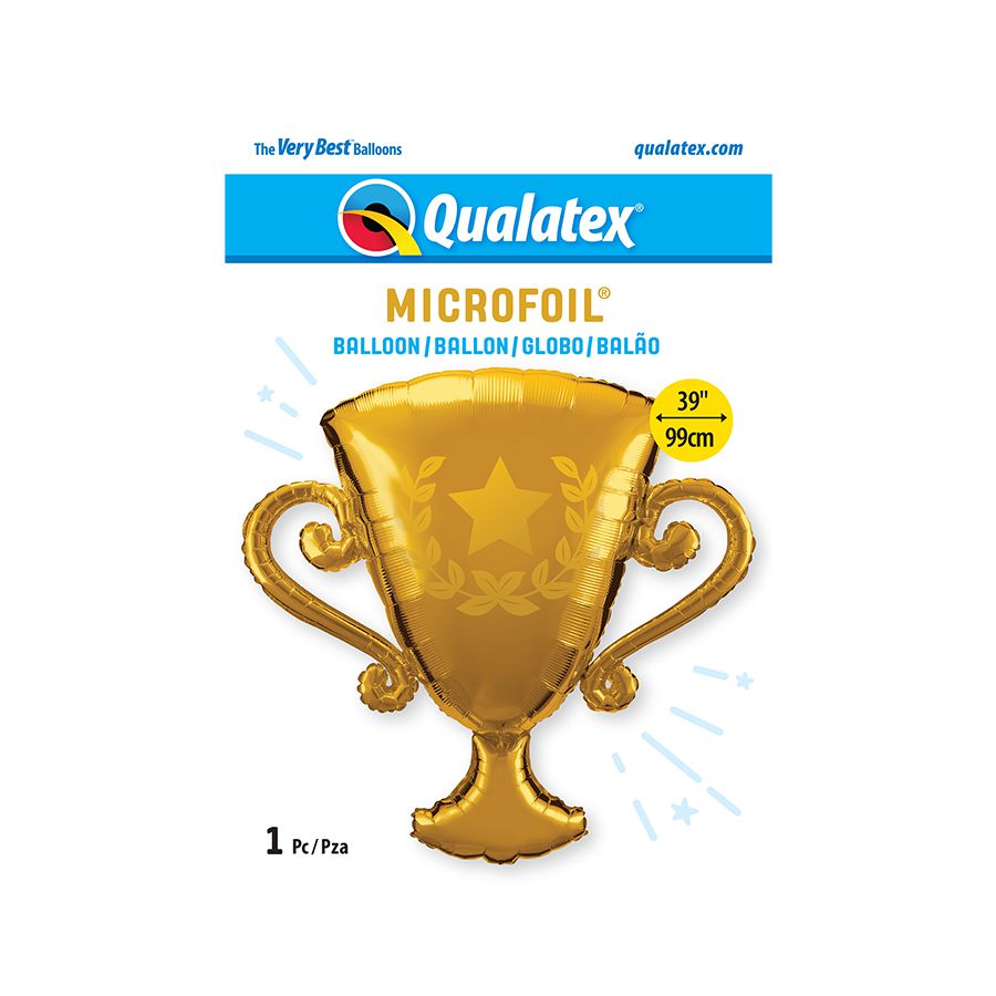 Balão de Festa Microfoil 39" 99cm - Troféu - 1 unidade - Qualatex ...