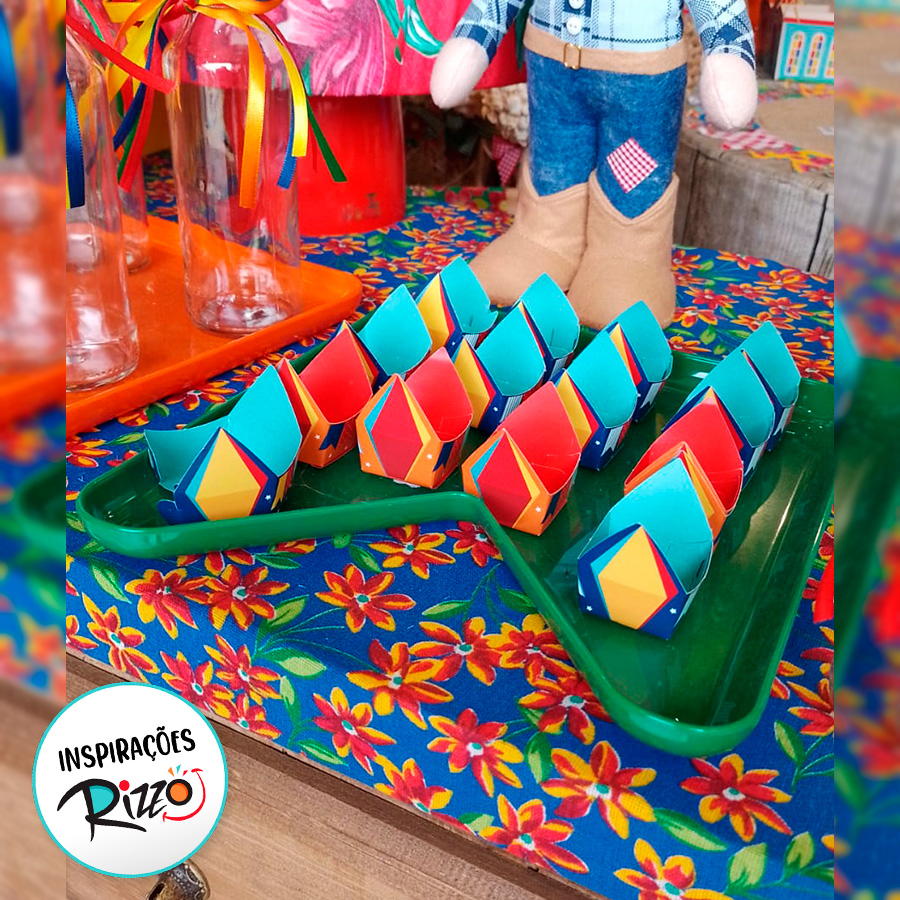 Bandeja Decorativa - Bandeira Azul - 1 unidade - Rizzo - Rizzo Embalagens