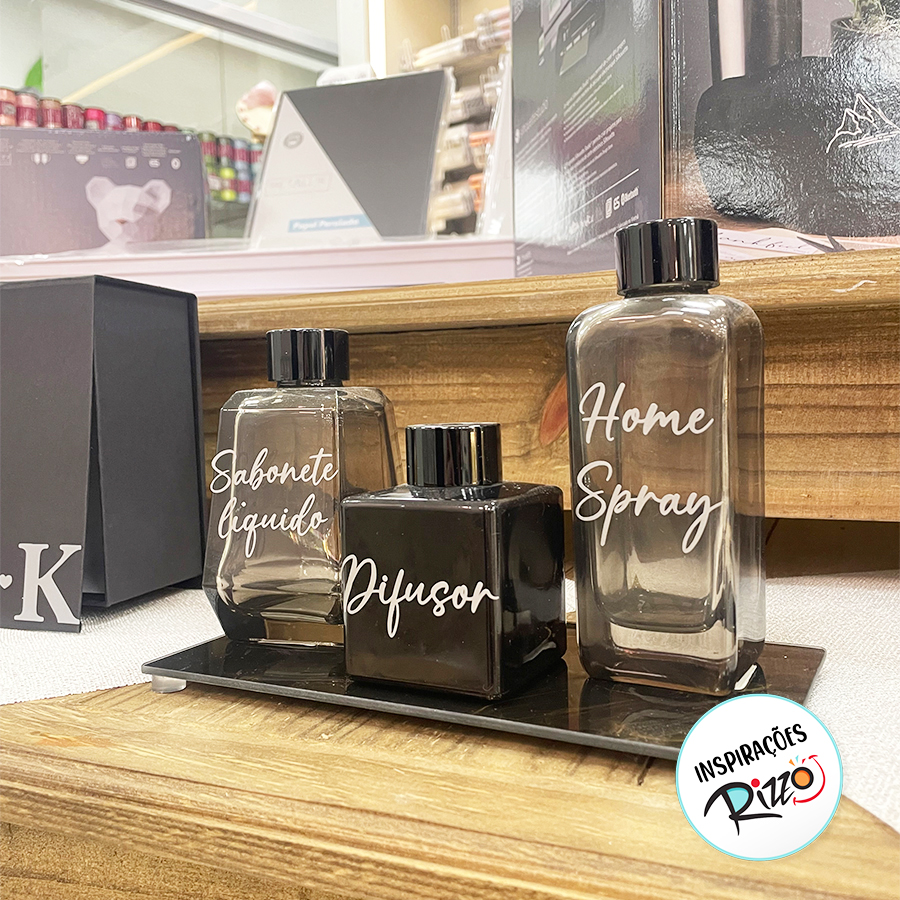 Frasco para Perfumaria de Vidro - Rose - Rizzo Embalagens