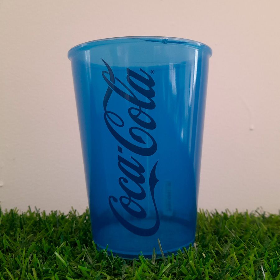 Copo de Plástico Coca-Cola - Azul - 320 ml - 1 unidade - Plasútil ...