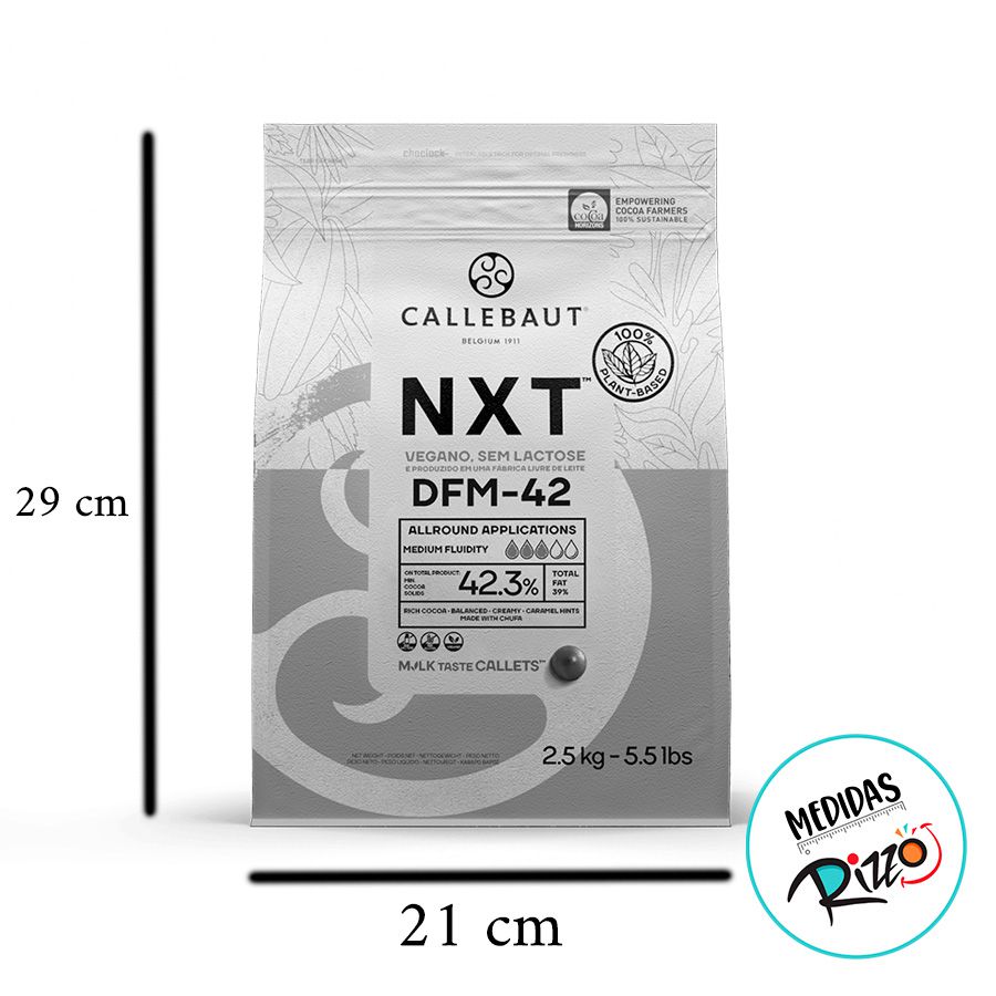 Chocolate Belga Callebaut NXT - Vegano Gotas Ao Leite sem Lactose e ...
