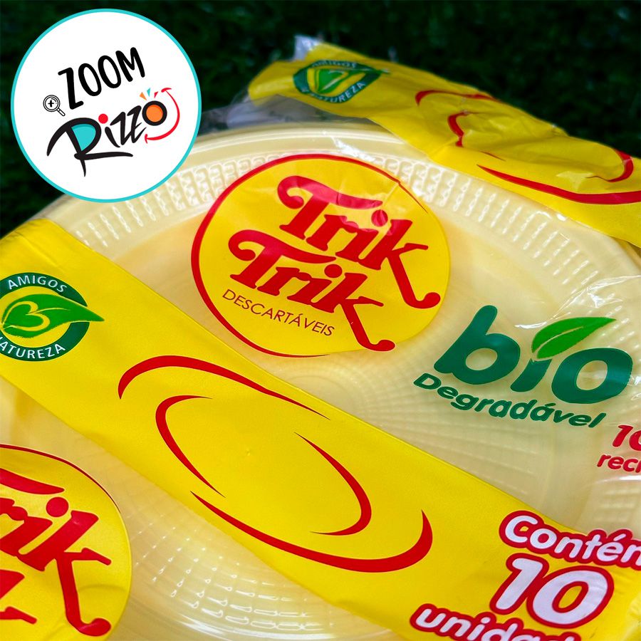 Prato Descártavel BioDegradável Descártavel - Amarelo Candy - 10 ...