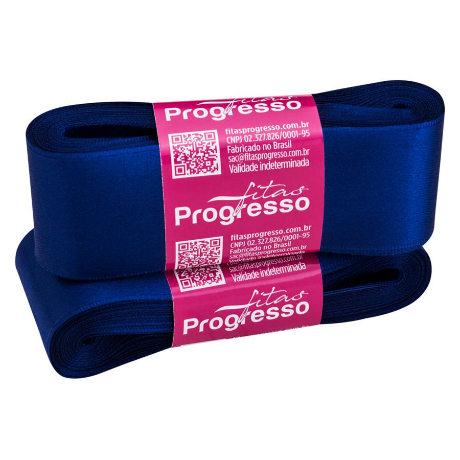 Fita de Cetim 38mm nº9 - 10m Cor 1199 Azul Bic - 1 unidade - Fitas Progresso - Rizzo - Rizzo ...