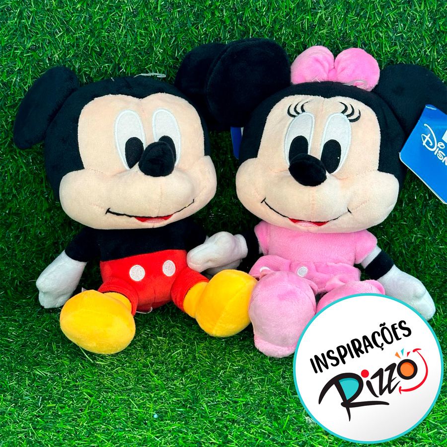 Pelúcia Minnie Mouse 22cm - 1 unidade - Rizzo - Rizzo Embalagens