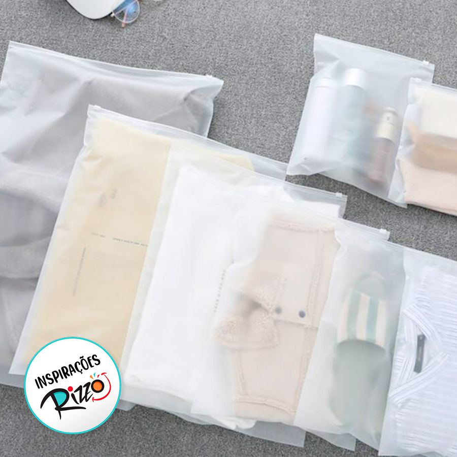 Saco Ziper Transparente - 14x18cm - 50 unidades - Rizzo - Rizzo Embalagens