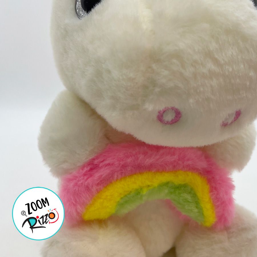 Unicórnio de Pelúcia com Arco Íris - Branco - 20cm - 1 unidade - Rizzo ...