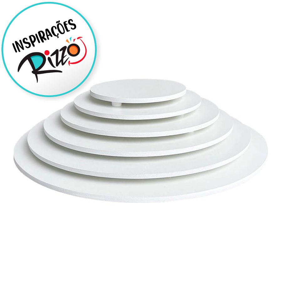 Base Para Bolo Cake Board em MDF - Branco - 30cm - 1 unidade - Rizzo ...