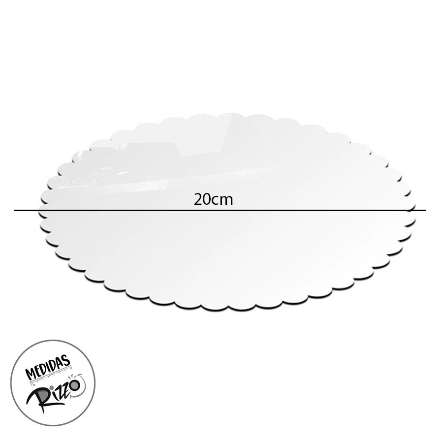 Base Para Bolo Cake Board Floral em MDF - Branco - 20cm - 1 unidade ...