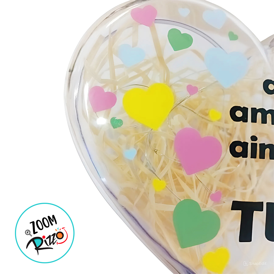 Caixa Acrílica Coração com LED Colorido - 1 unidade - Rizzo - Rizzo ...